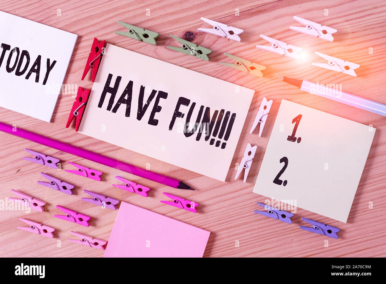 Handwriting text writing Have Fun. Conceptual photo wish somebody good ...