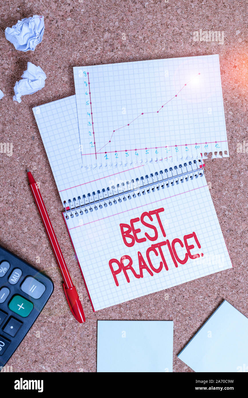 Handwriting text writing Best Practice. Conceptual photo commercial ...