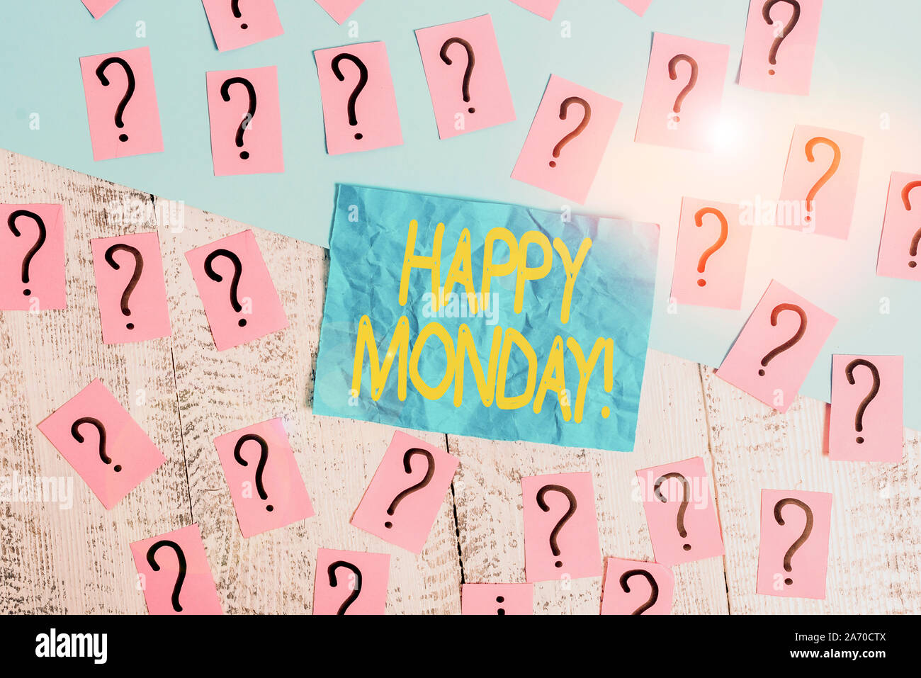 Handwriting text writing Happy Monday. Conceptual photo telling that ...