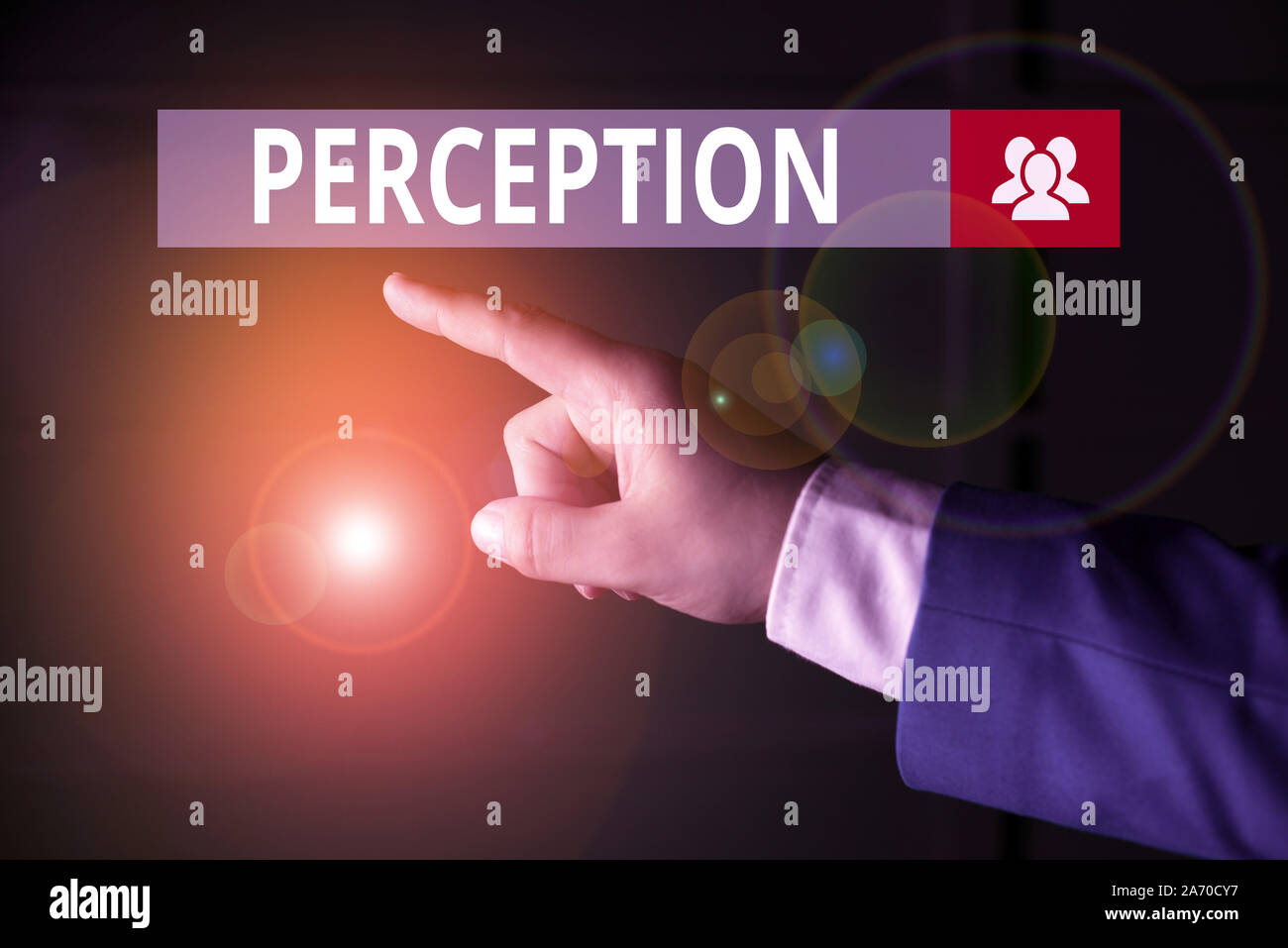 Conceptual hand writing showing Perception. Concept meaning individuals ...