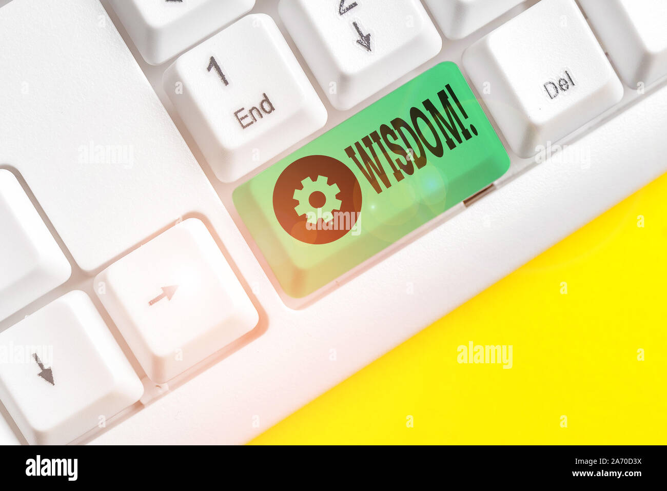 Handwriting text Wisdom. Conceptual photo quality having experience ...