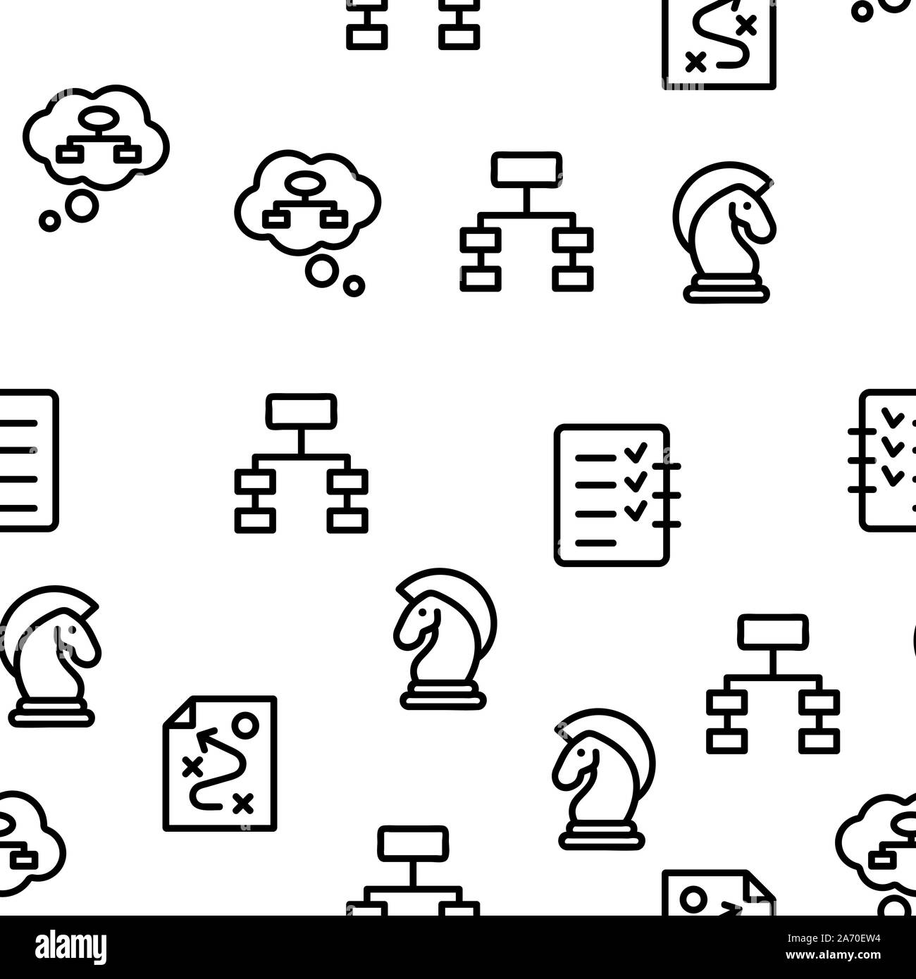 Planning Vector Seamless Pattern Stock Vector Image & Art - Alamy