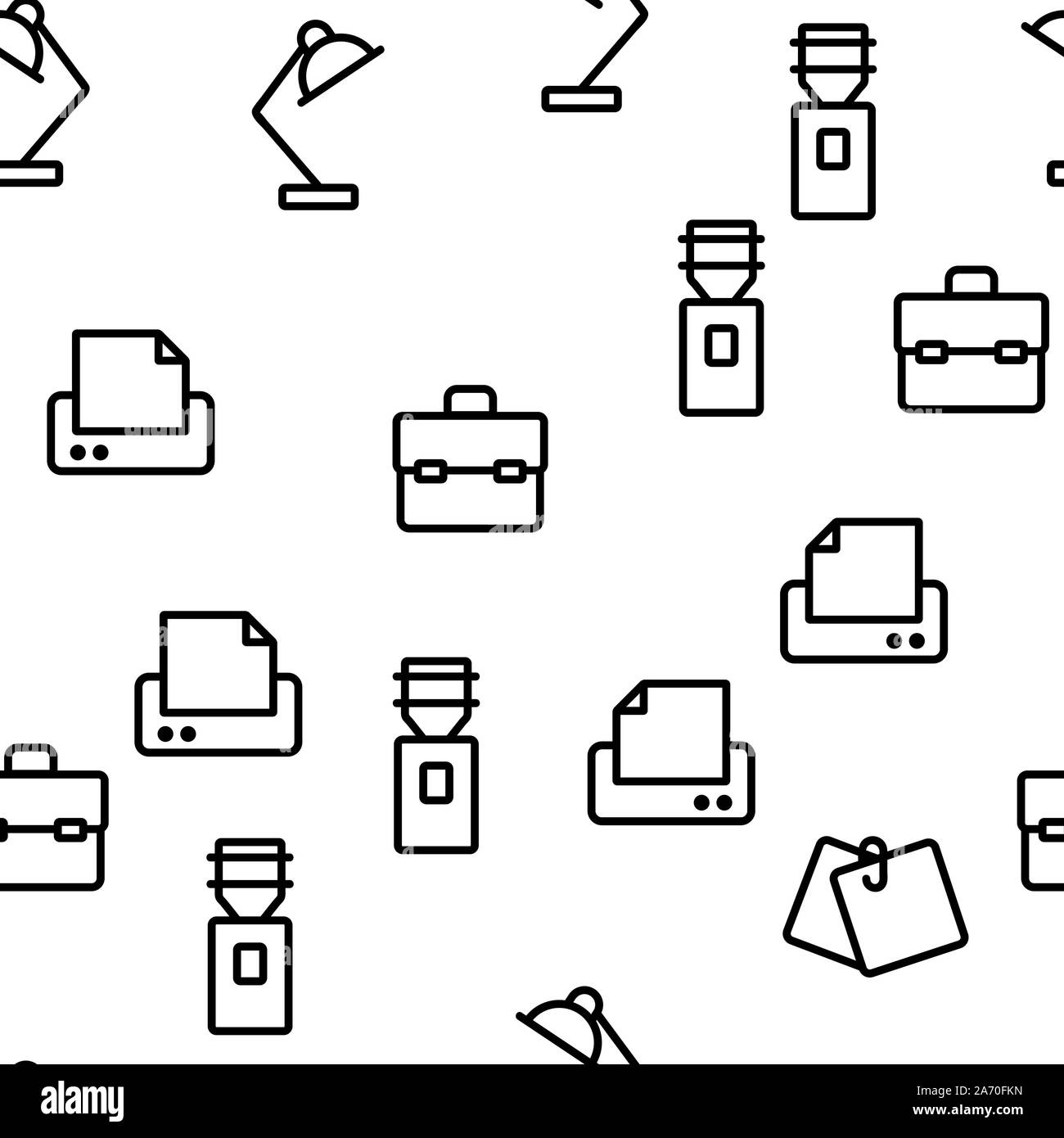 Office Job Vector Seamless Pattern Stock Vector Image & Art - Alamy