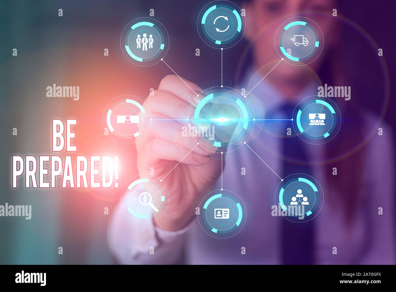 Conceptual hand writing showing Be Prepared. Concept meaning try be ...