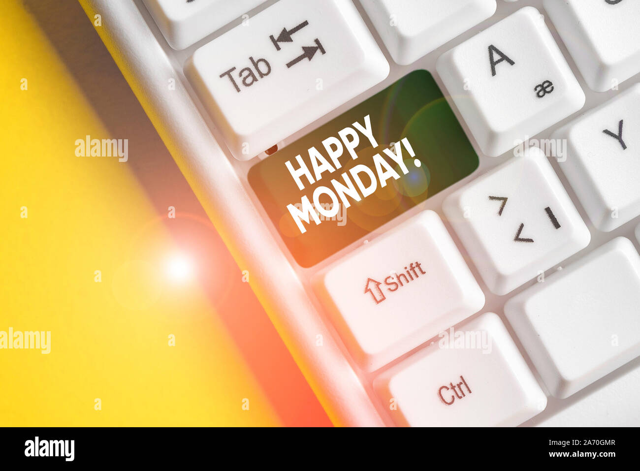 Conceptual hand writing showing Happy Monday. Concept meaning telling ...