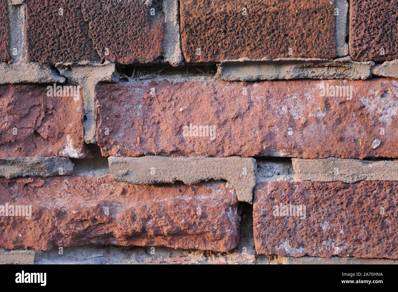 Old Weathered Red Brick Wall Stock Photo - Alamy