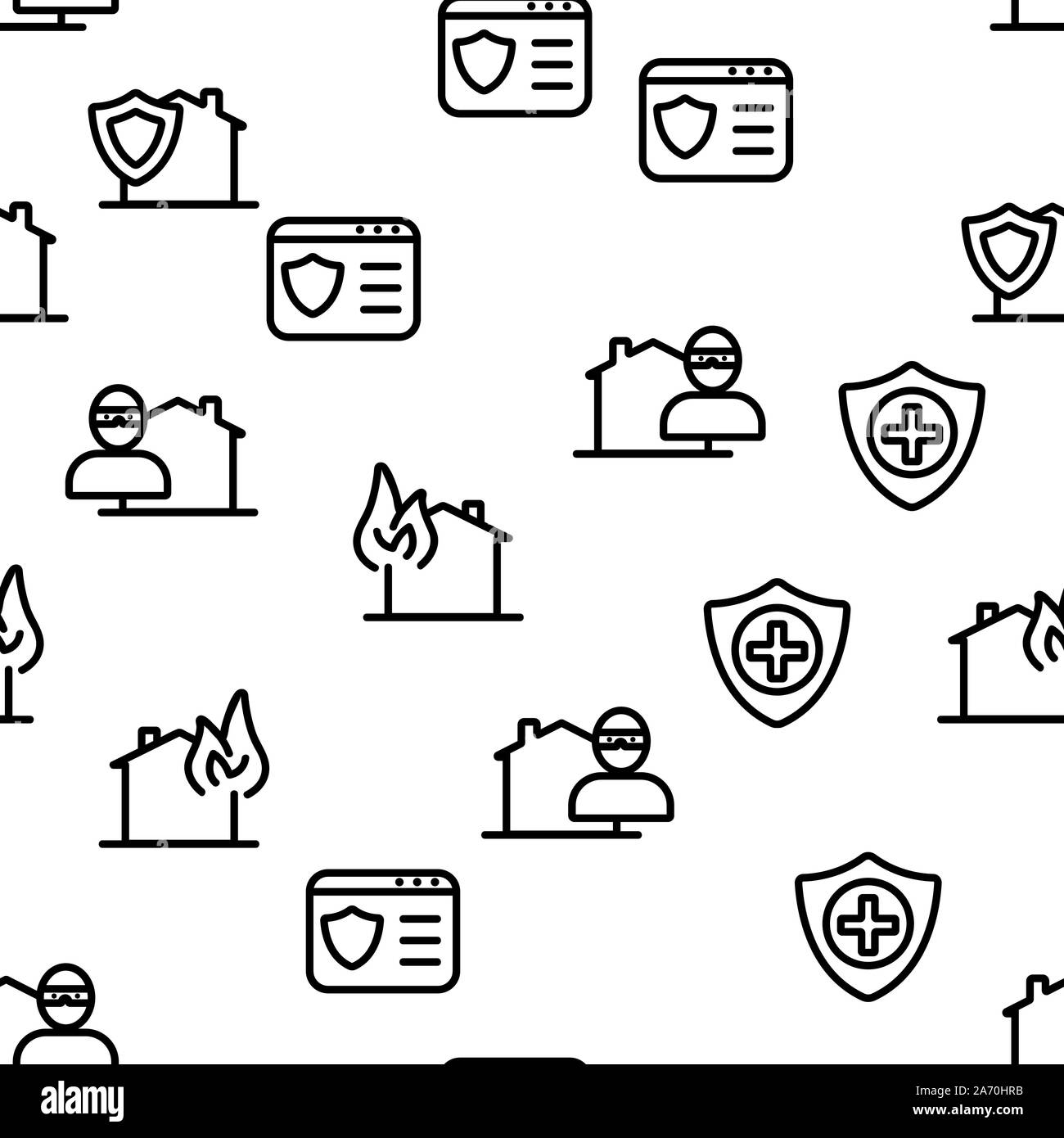 Fire safety signs vector Black and White Stock Photos & Images - Alamy