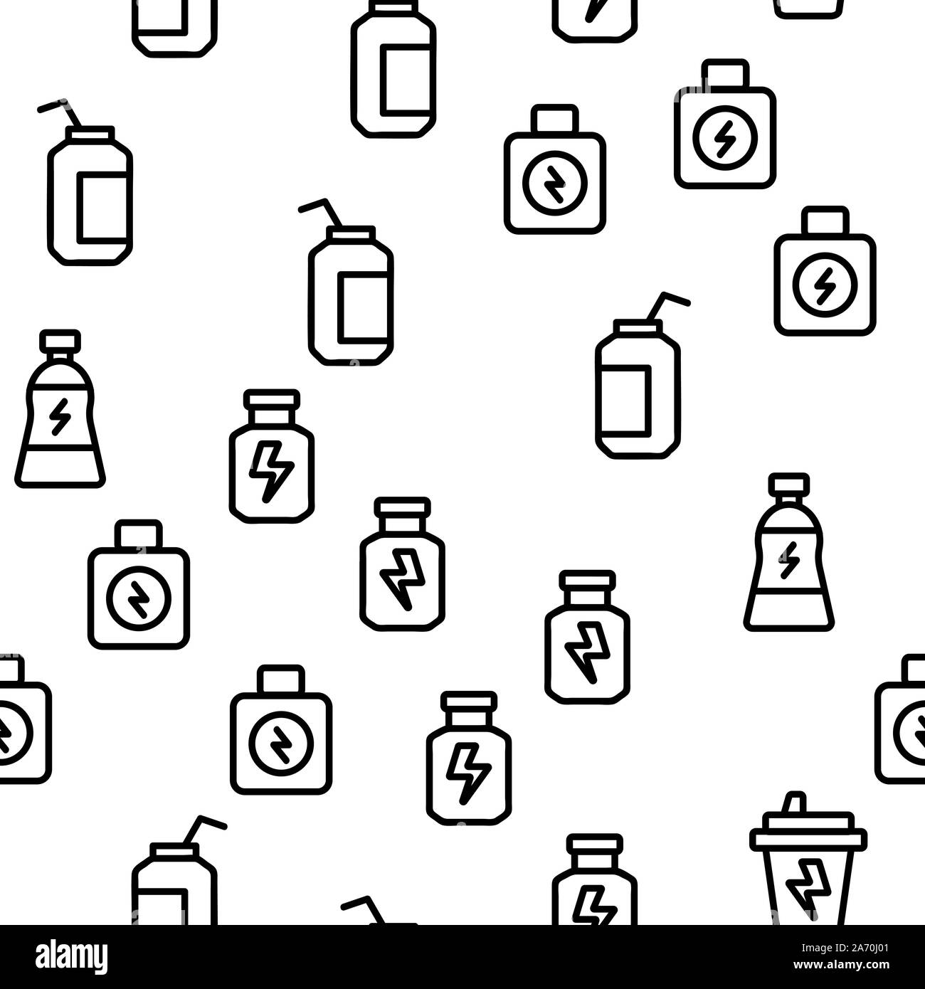 Energy Drink Vector Seamless Pattern Stock Vector Image & Art - Alamy