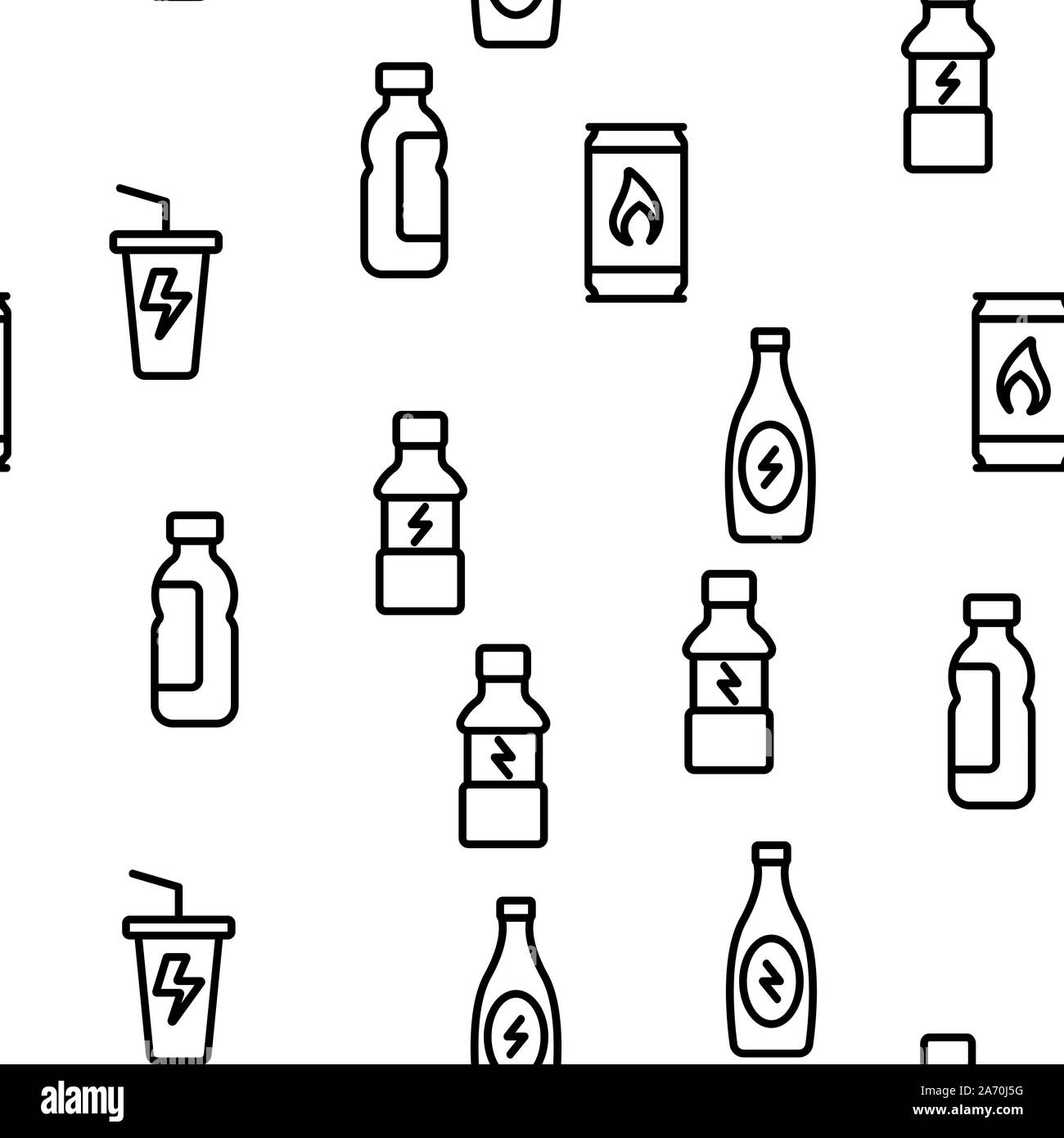 Energy Drink Vector Seamless Pattern Stock Vector Image & Art - Alamy