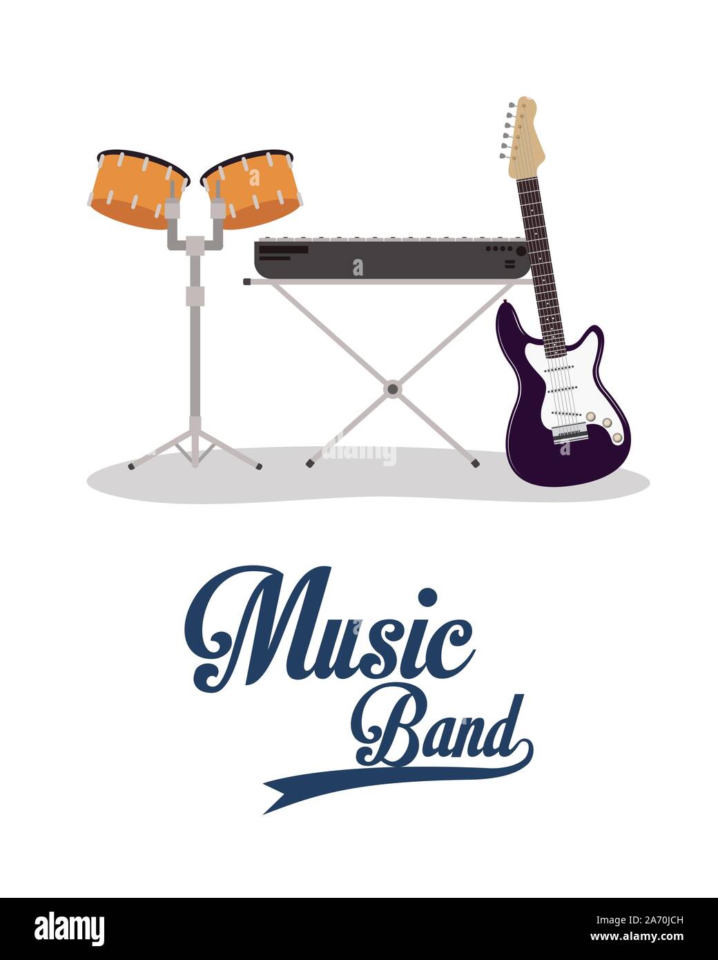 Guitar set stage Cut Out Stock Images & Pictures - Alamy