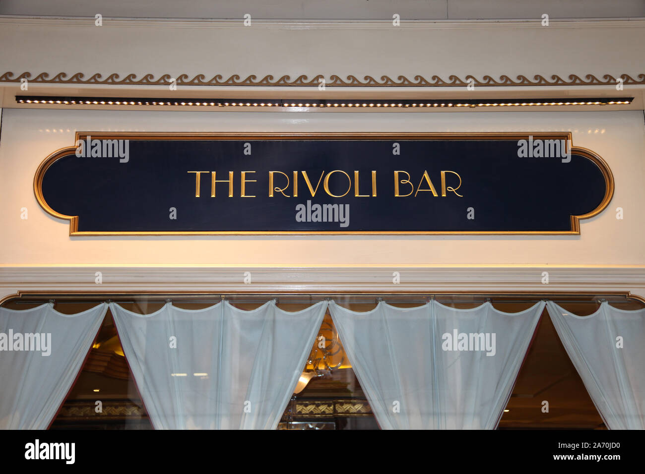 The Rivoli Bar located in The Ritz Hotel and Restaurant, in London ...