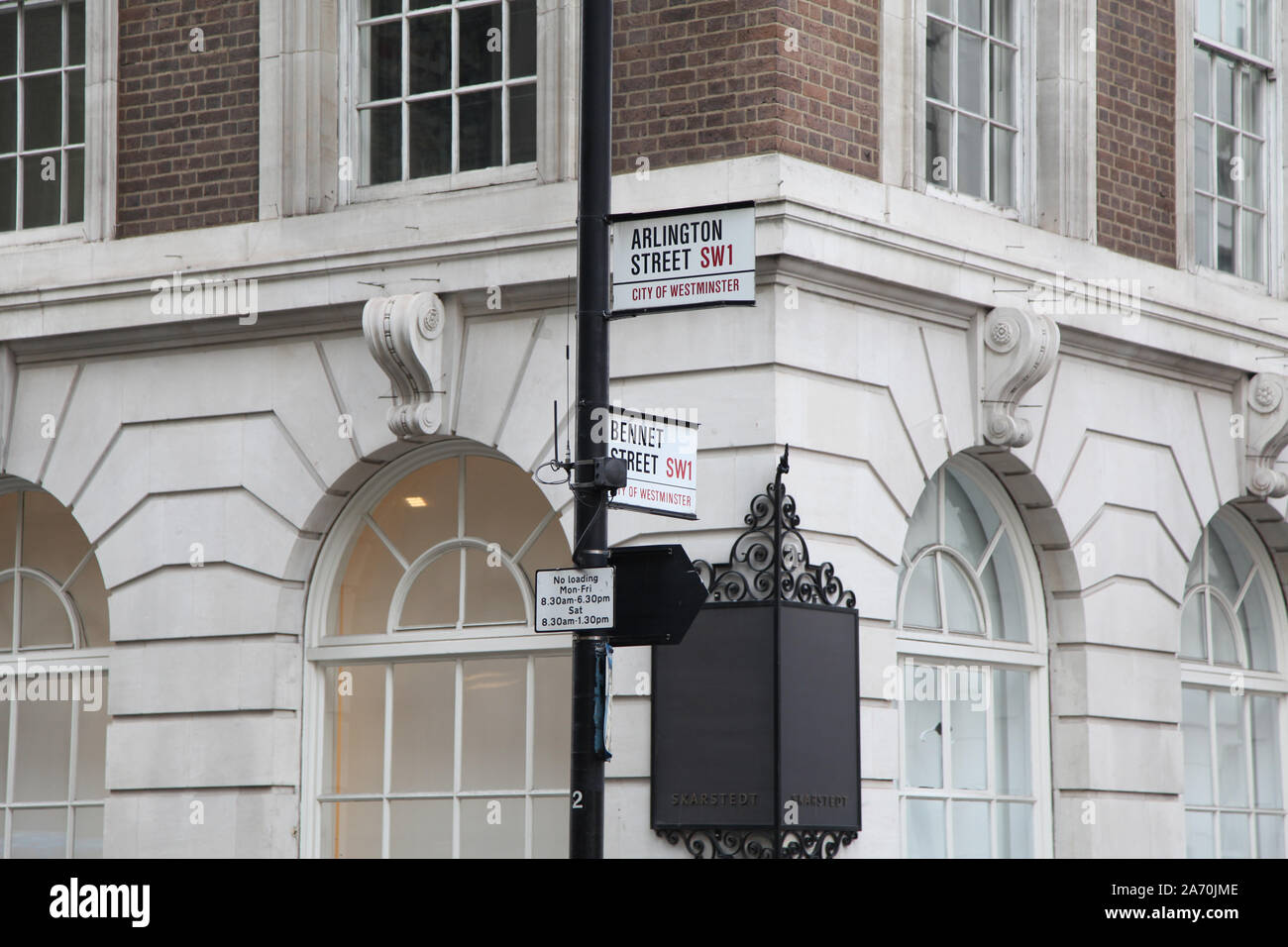 Corner of Bennet Street and Arlington Street, Mayfair, London, SW1 ...