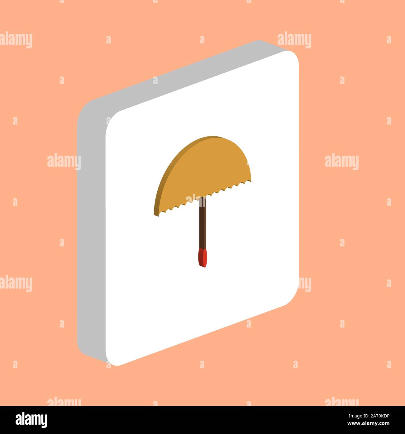 Umbrella, Bumbershoot Simple vector icon. Illustration symbol design ...