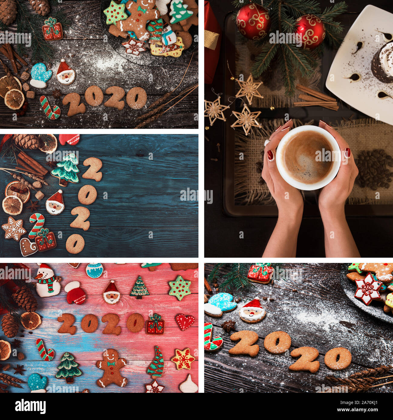 Set of different New year images Stock Photo - Alamy