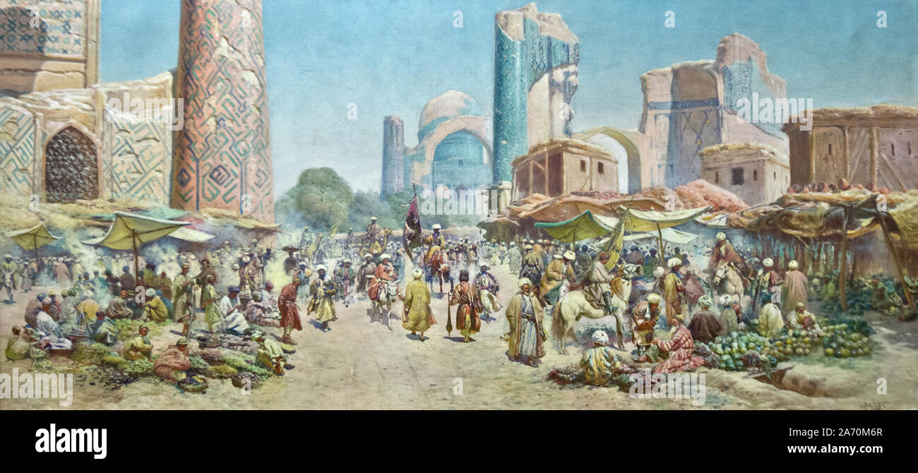 Samarkand bazaar market hi-res stock photography and images - Alamy