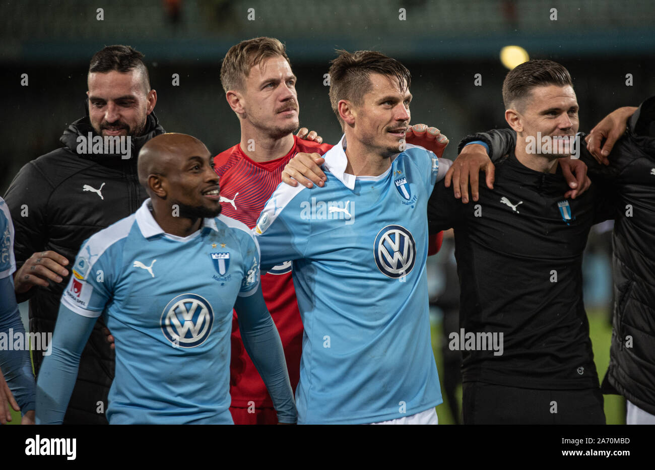 Malmo, Sweden. 28th Oct, 2019. Markus Rosenberg (9) of Malmö FF seen ...