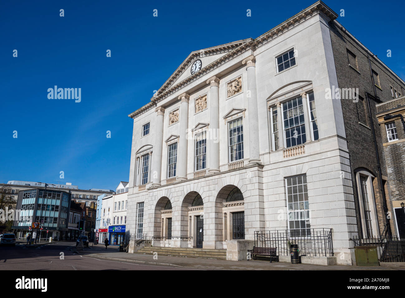 Shire Hall, Chelmsford, Essex, UK. Prominent building with Georgian ...