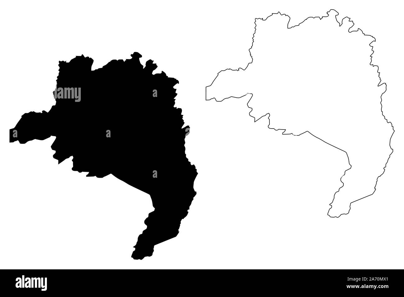 Lofa County (Counties of Liberia, Republic of Liberia) map vector ...