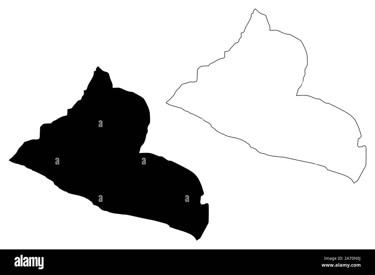 Grand Kru County (Counties of Liberia, Republic of Liberia) map vector ...