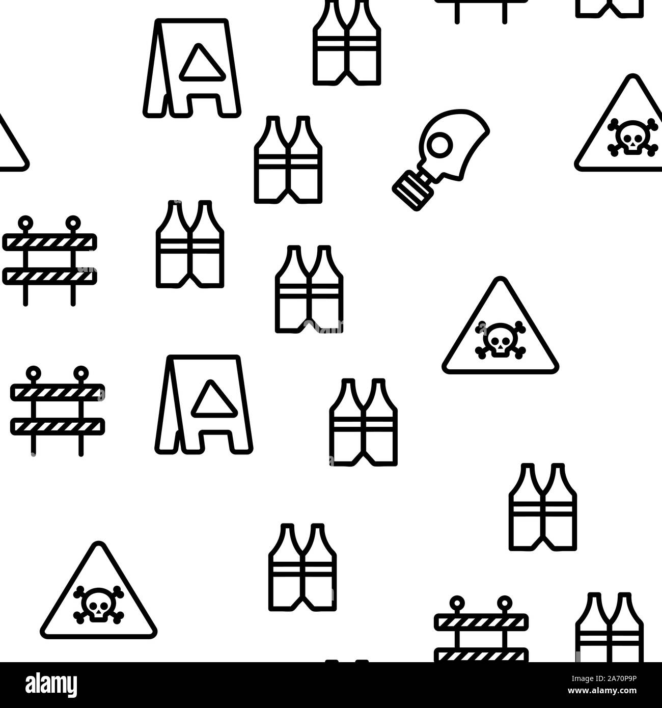 Safety Work Vector Seamless Pattern Stock Vector Image & Art - Alamy
