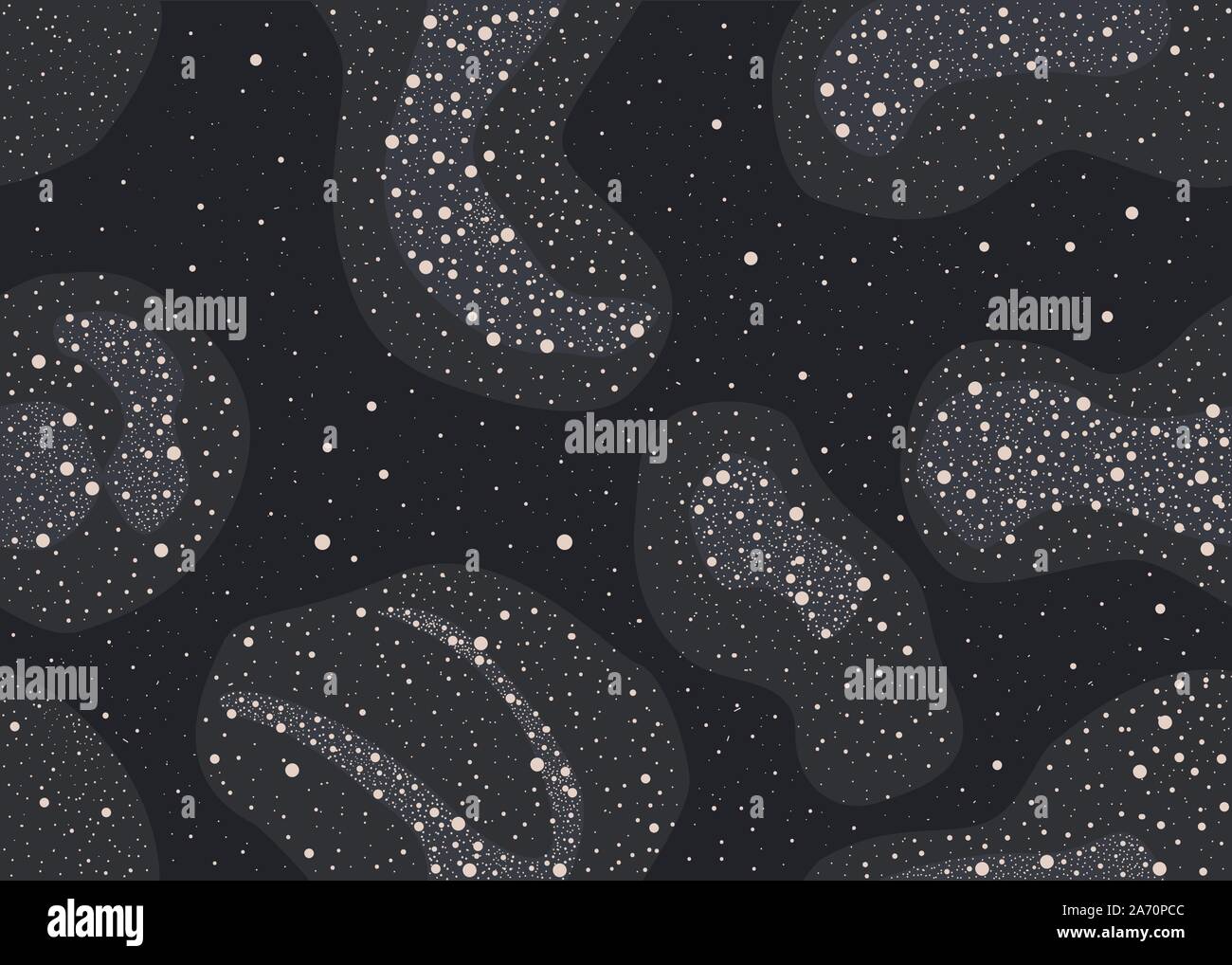 Seamless Pattern with stars and bright shiny stars on dark background ...
