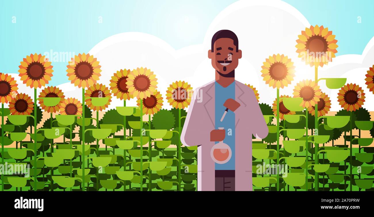 Science concept flat horizontal Stock Vector Images - Alamy