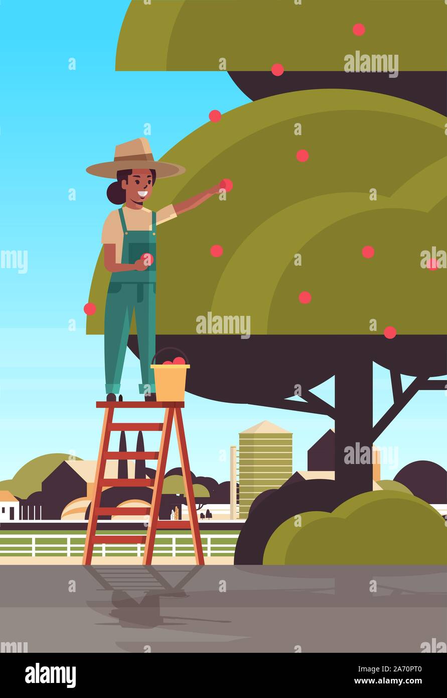 Ecological gardening ladder Stock Vector Images - Alamy