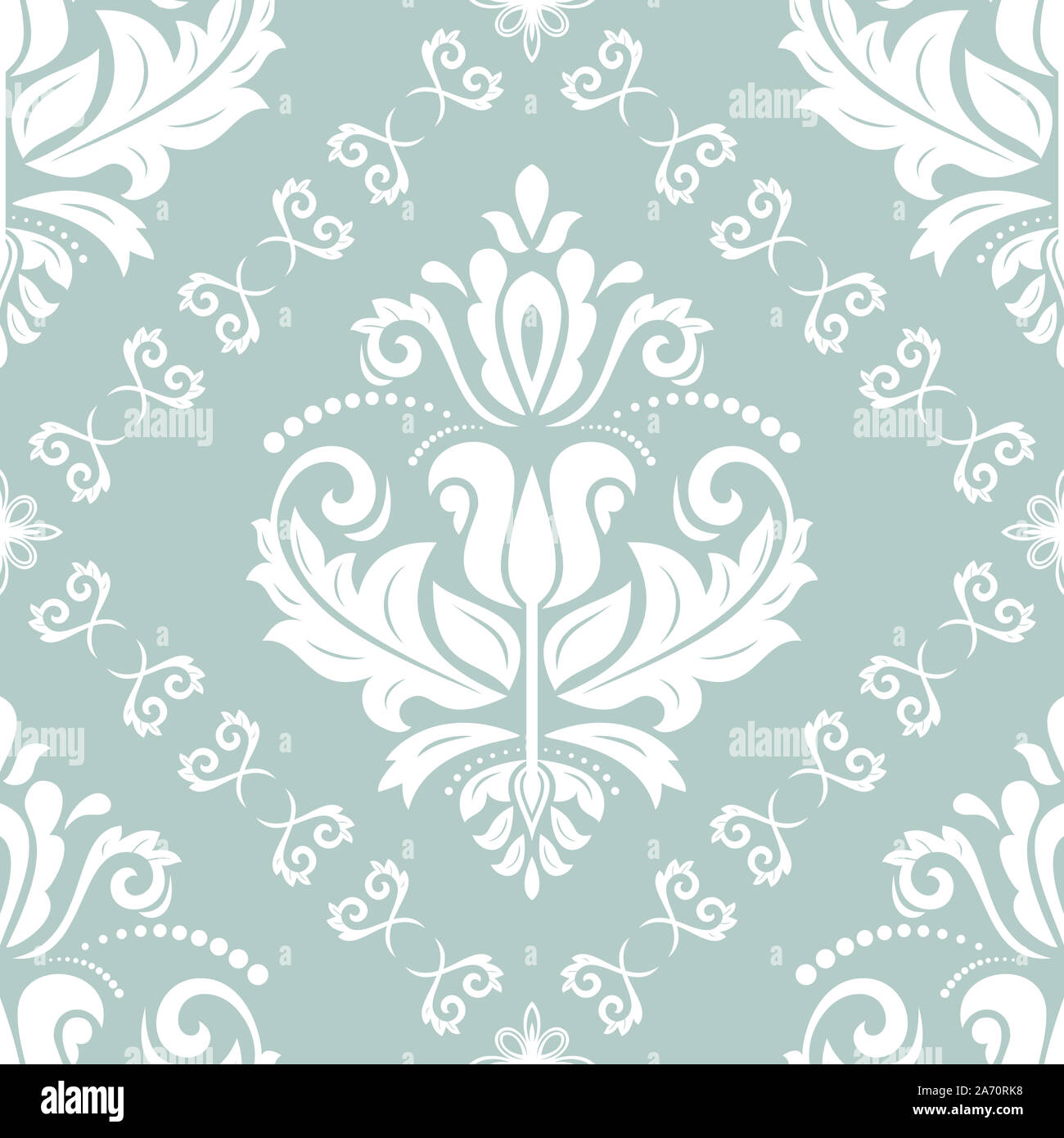 Luxury flourish seamless pattern Cut Out Stock Images & Pictures - Alamy