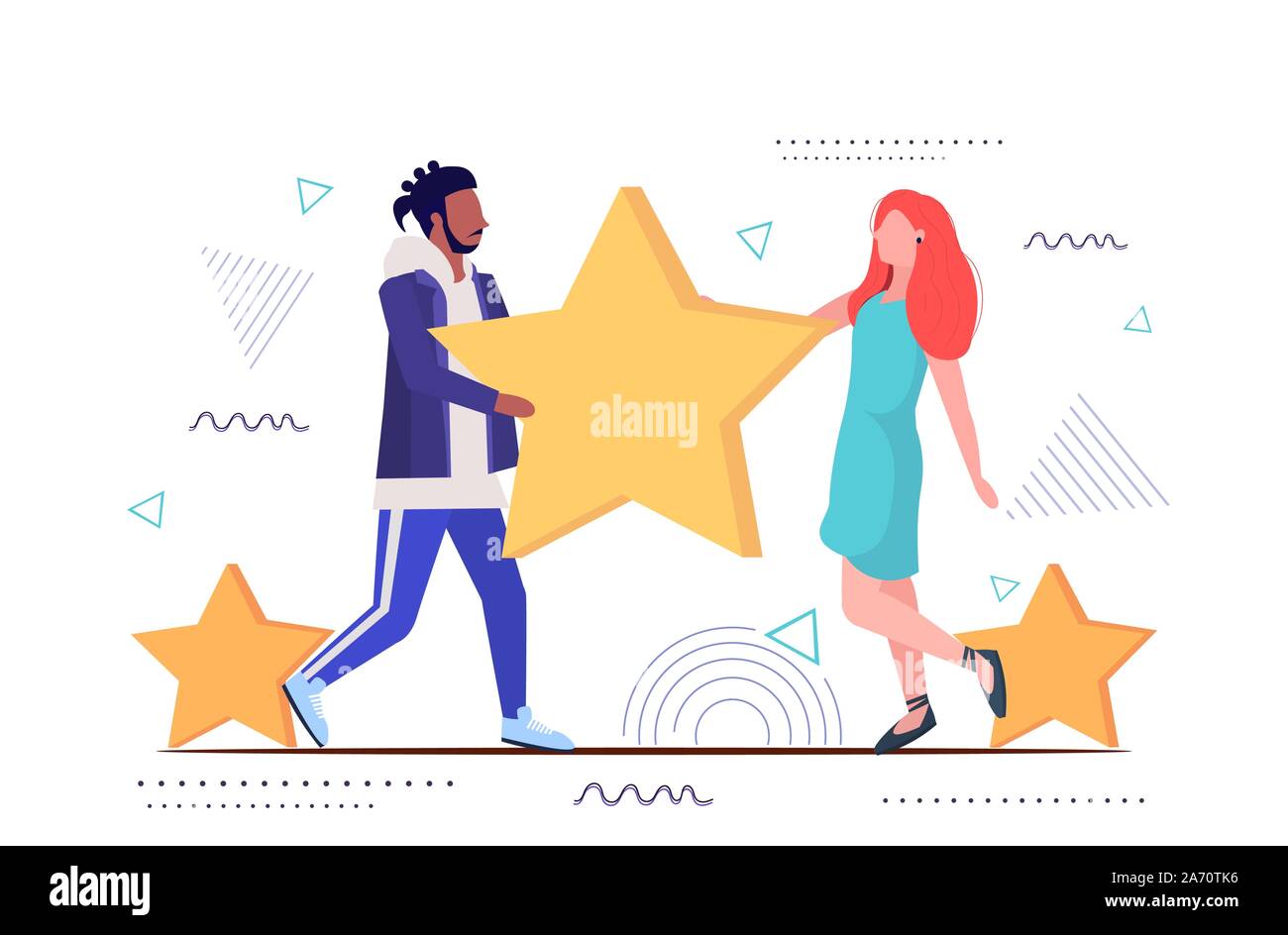 Satisfaction horizontal Stock Vector Images - Alamy