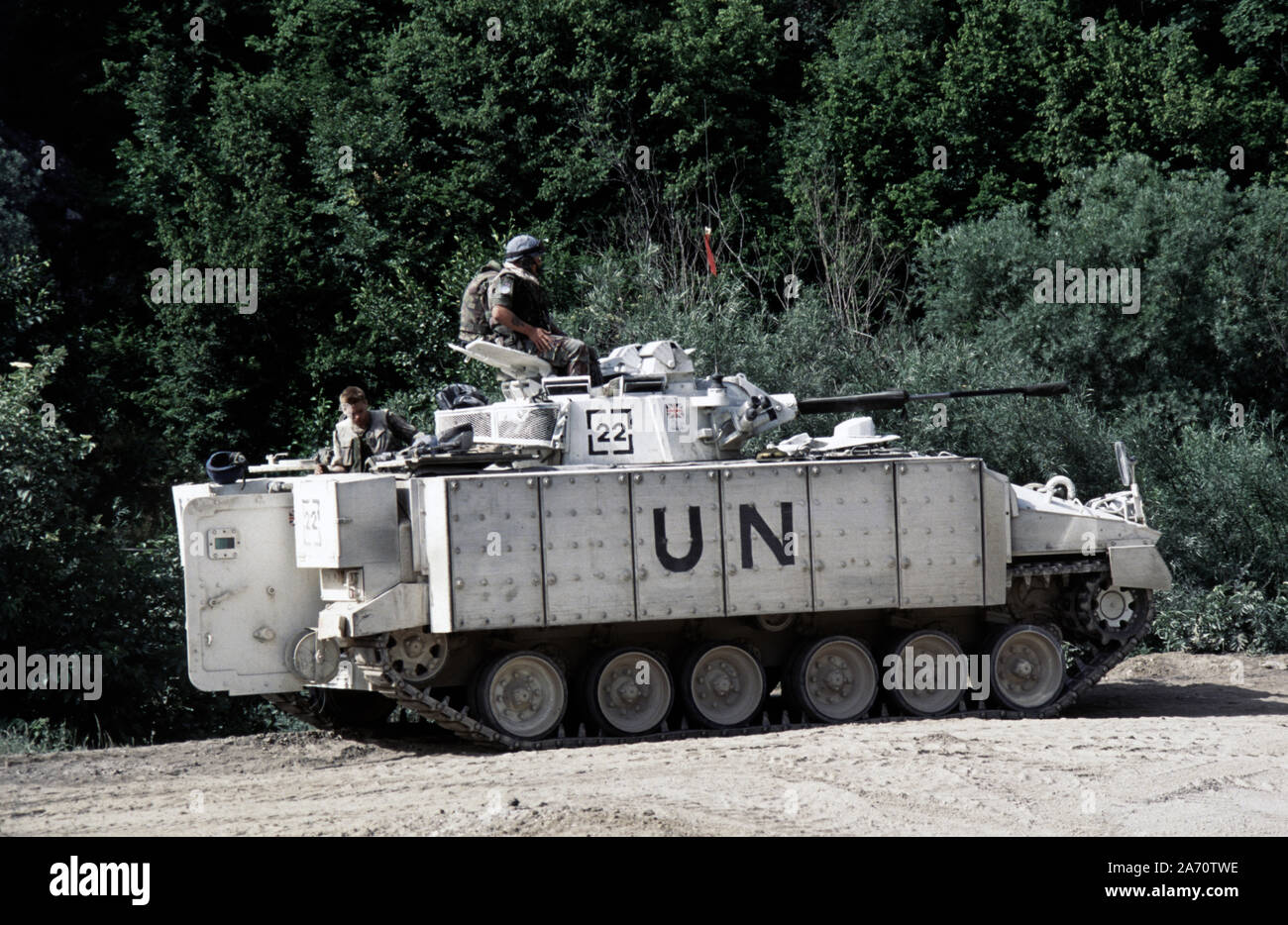 5th July 1993 During the war in Bosnia: on Route Diamond, just north of ...