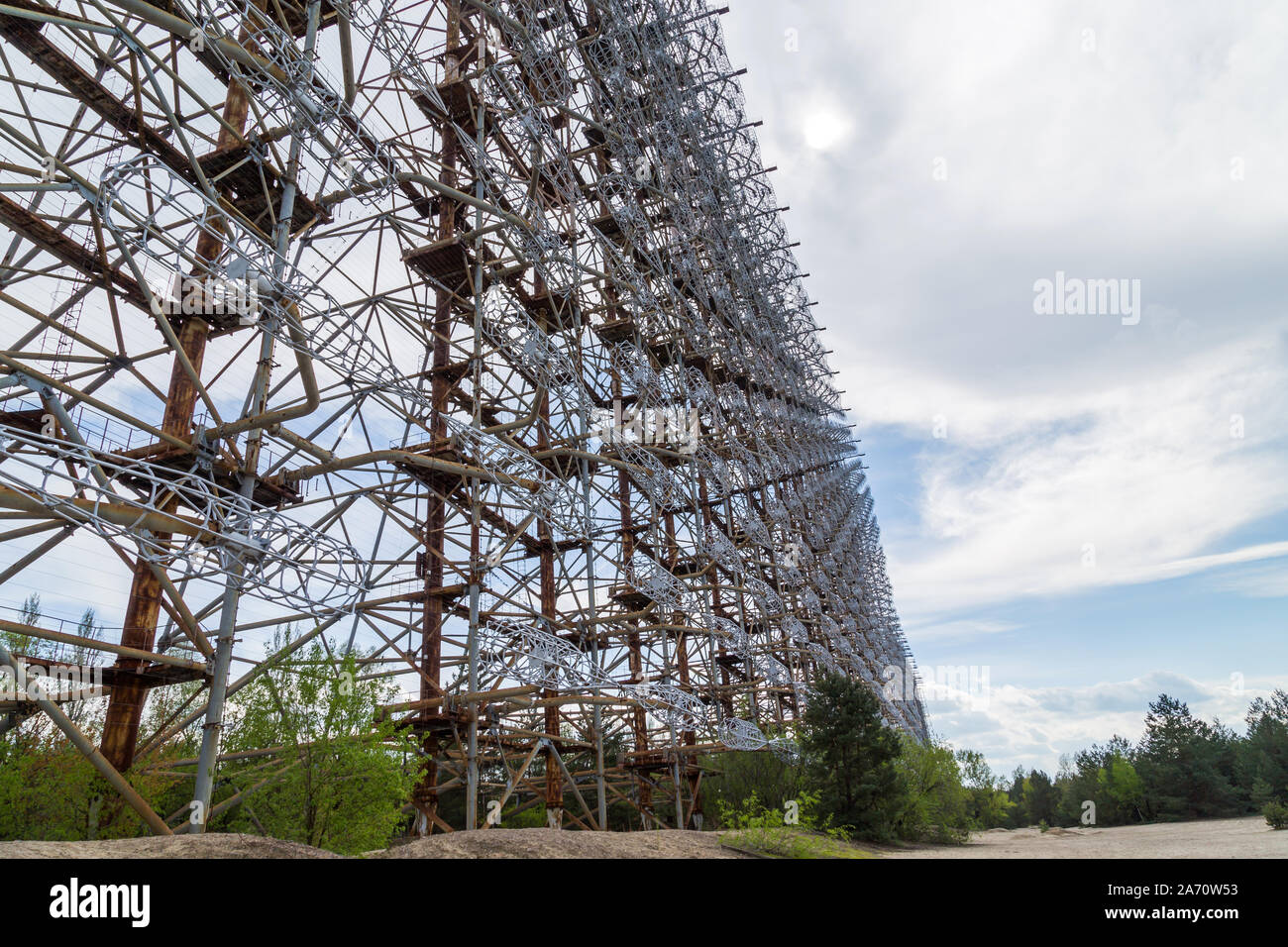 Former military Duga radar system in Chernobyl Exclusion Zone, Ukraine ...