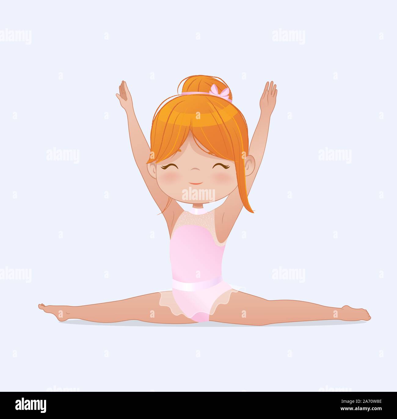 Gymnast Splits Beam Stock Vector Images - Alamy