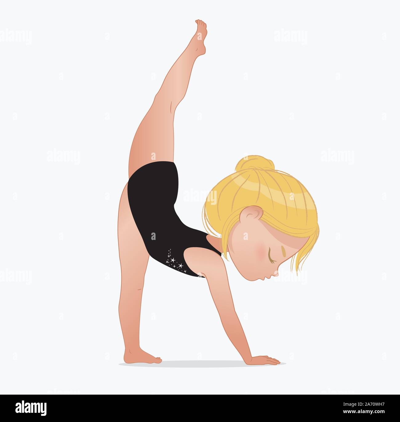 Splits Gymnast Stock Vector Images - Alamy