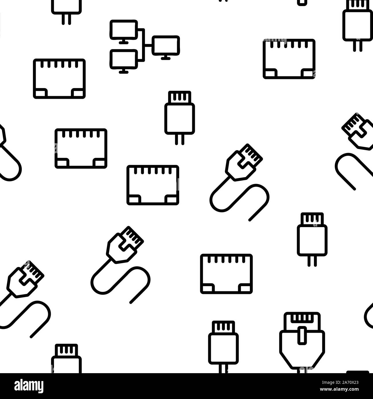 Ethernet Vector Seamless Pattern Stock Vector Image & Art - Alamy