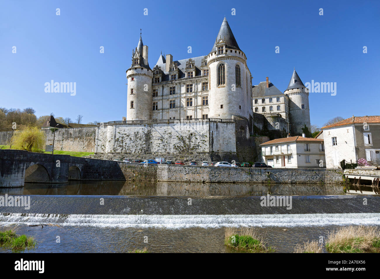 Europe, France, Nouvelle-Aquitaine, Chateau de la Rochefoucauld Stock ...