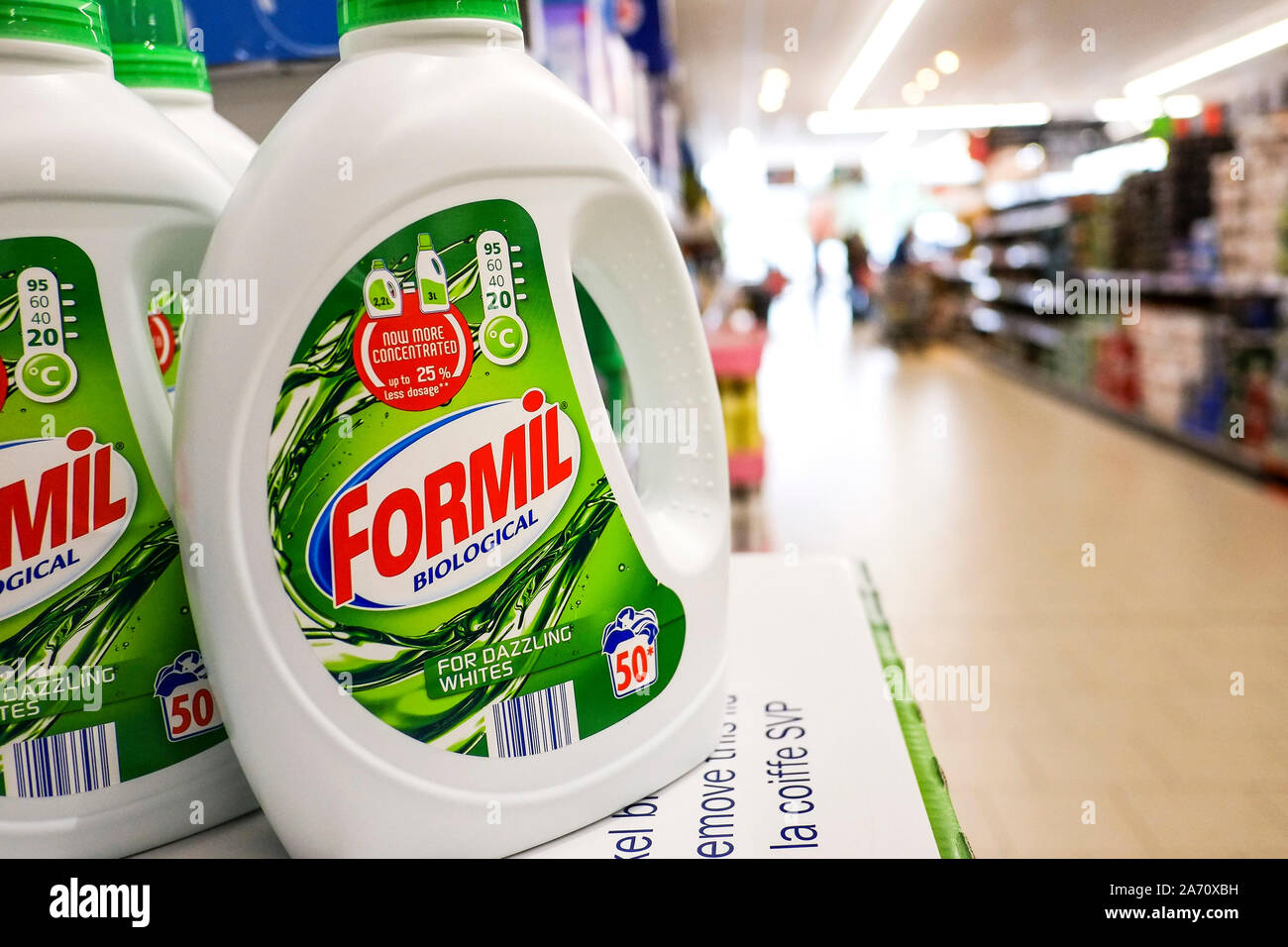 Formil Biological cleaner on sale in a Lidl supermarket Stock Photo - Alamy