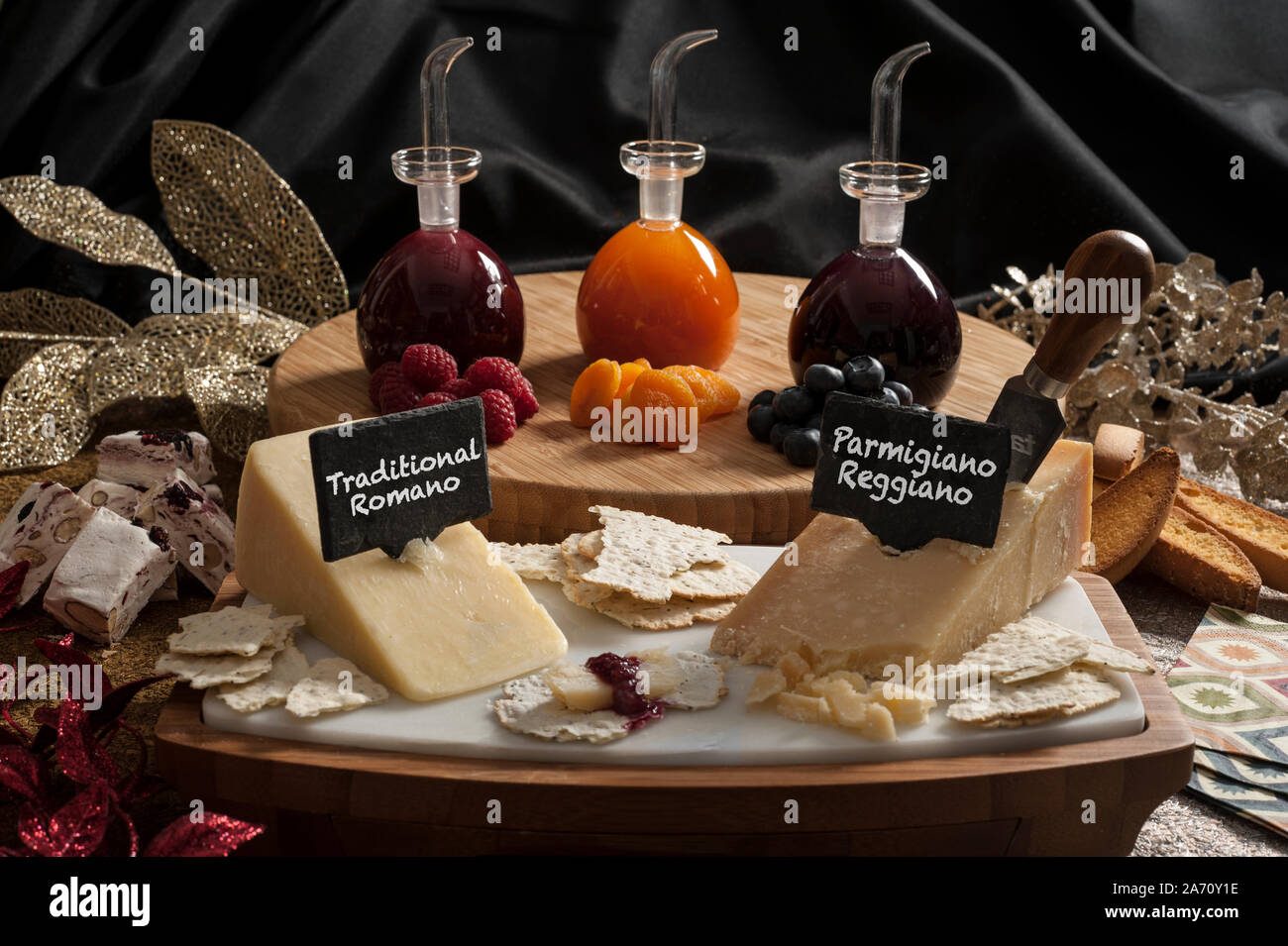 Holiday Cheese Platter Stock Photo - Alamy