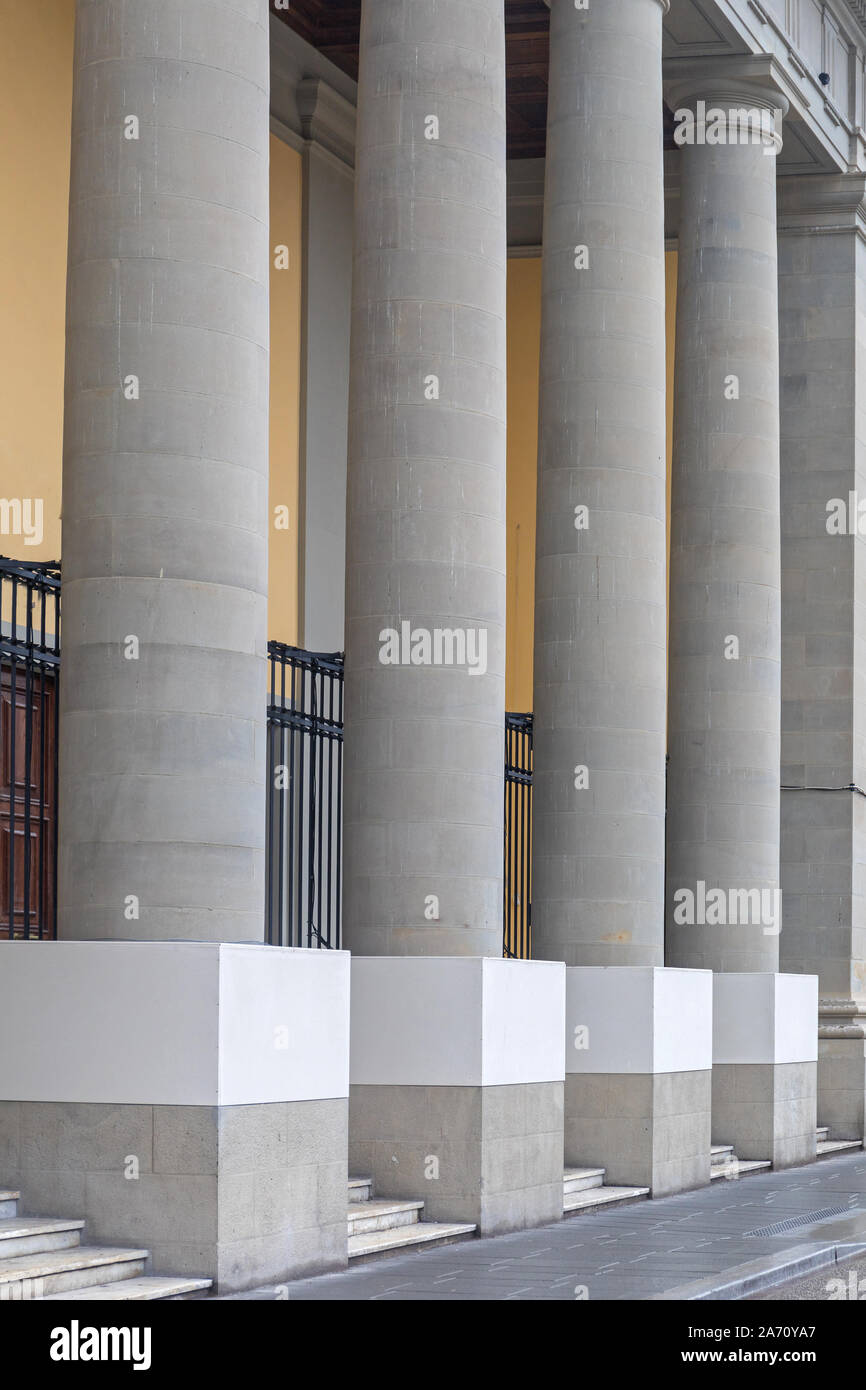 Big Stone Columns rchitecture in Florence Italy Stock Photo - Alamy