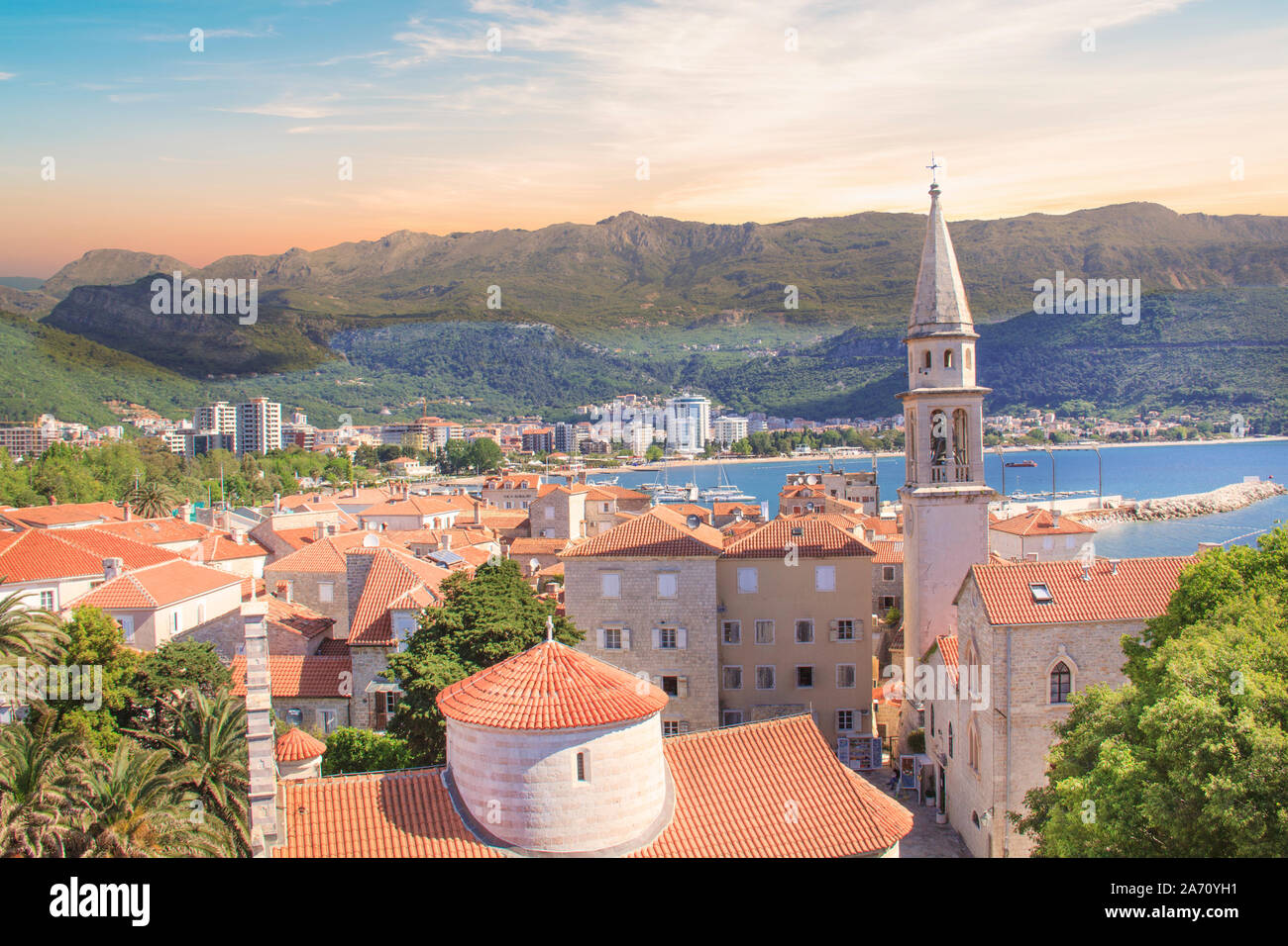 Old budva adriatic sea waves hi-res stock photography and images - Alamy