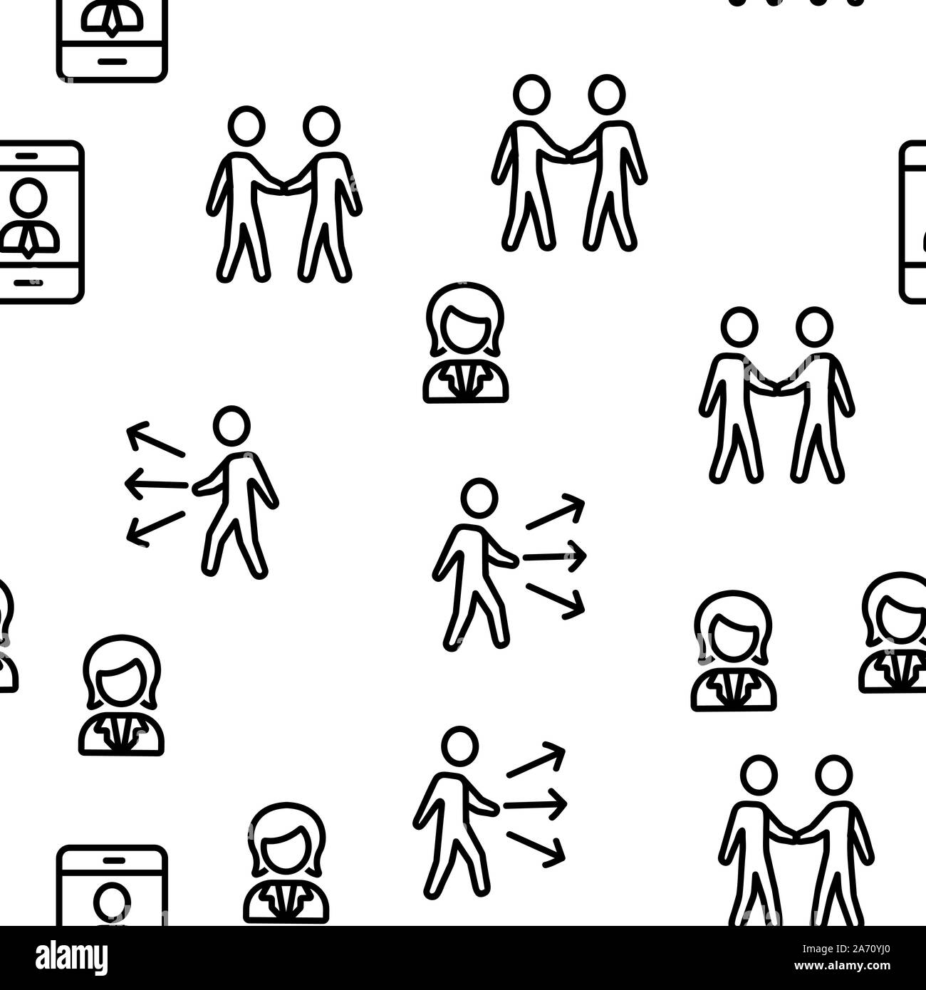 Business People Leader Vector Seamless Pattern Stock Vector Image & Art ...