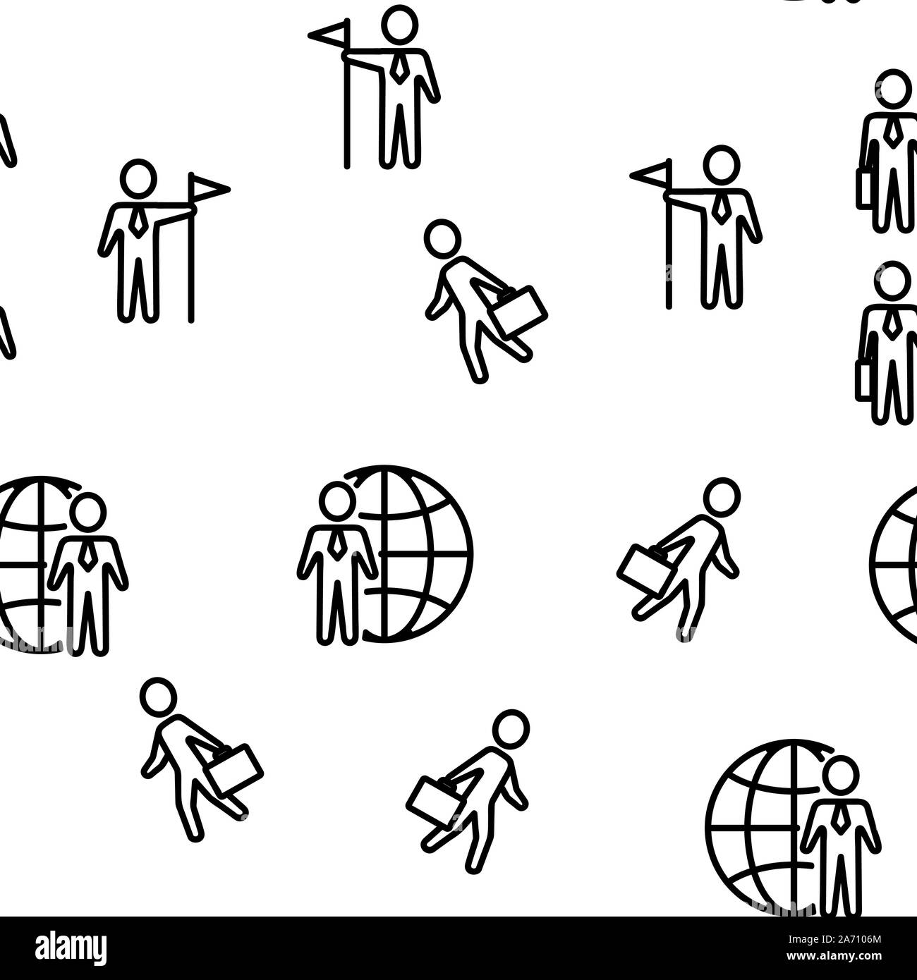 Business People Leader Vector Seamless Pattern Stock Vector Image & Art ...