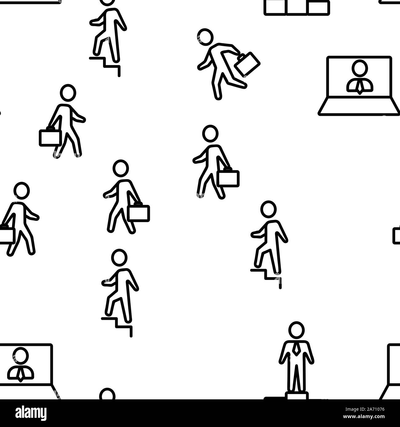 Business People Leader Vector Seamless Pattern Stock Vector Image & Art ...