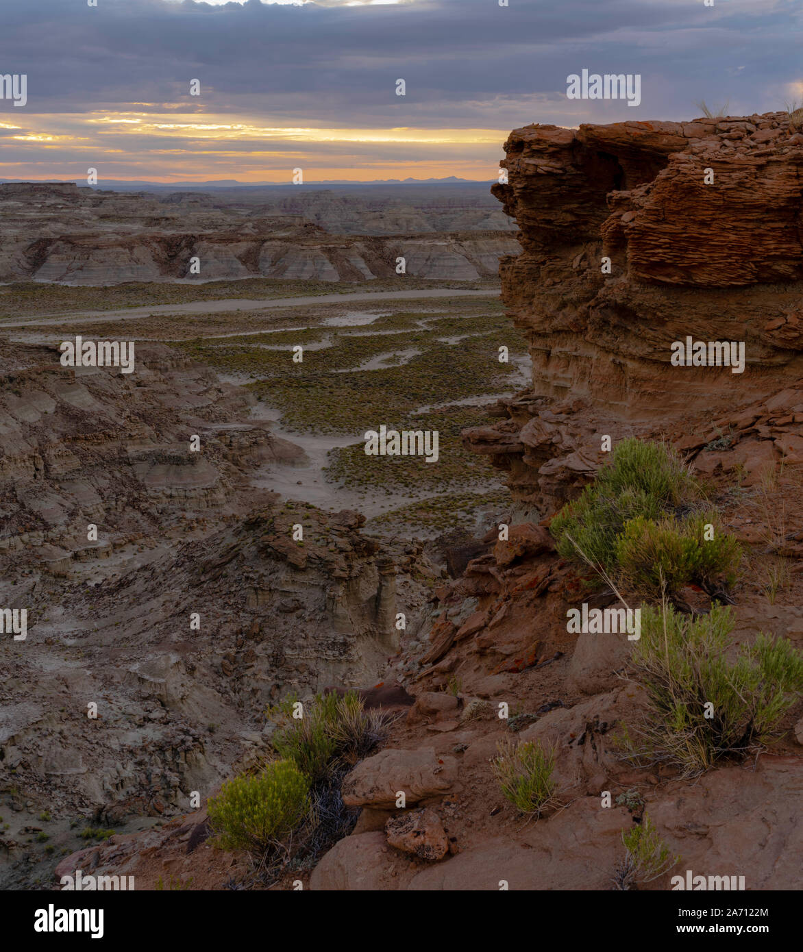 Image from the "badlands" area known as Skull Creek Rim, Red Desert ...