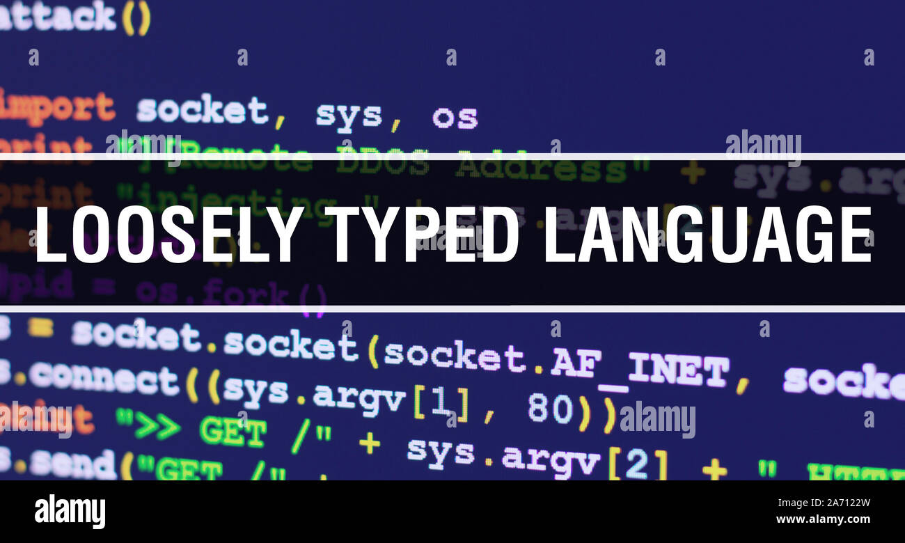 Loosely typed language text hi-res stock photography and images - Alamy