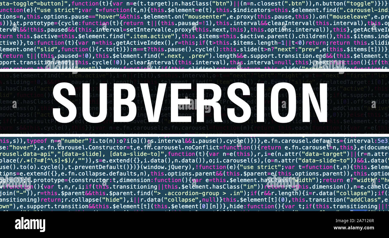 Subversion Text Written On Programming Code Abstract Technology 8061