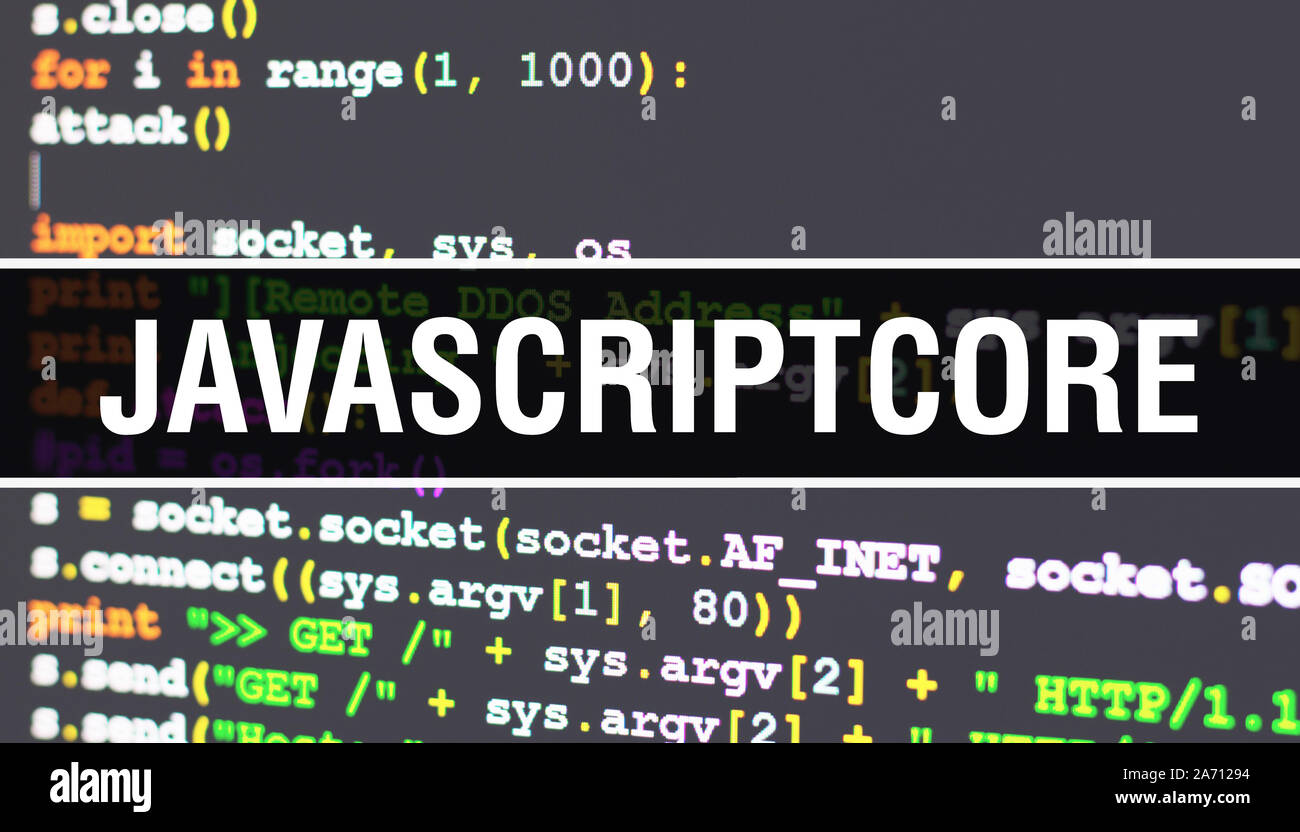 Javascriptcore Concept With Random Parts Of Program Code Javascriptcore With Programming Code