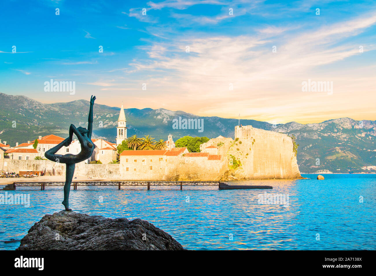 Budva ballerina statue hi-res stock photography and images - Alamy