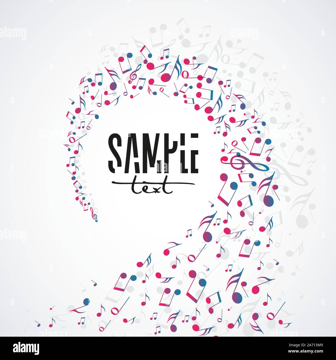 Musical background with notes Stock Vector Image & Art - Alamy