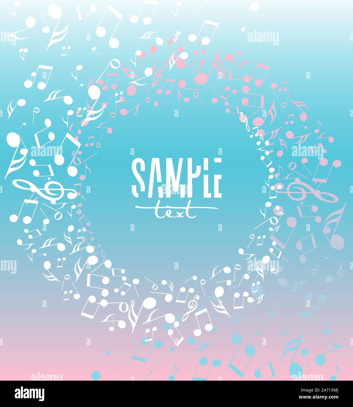 Musical background with notes Stock Vector Image & Art - Alamy