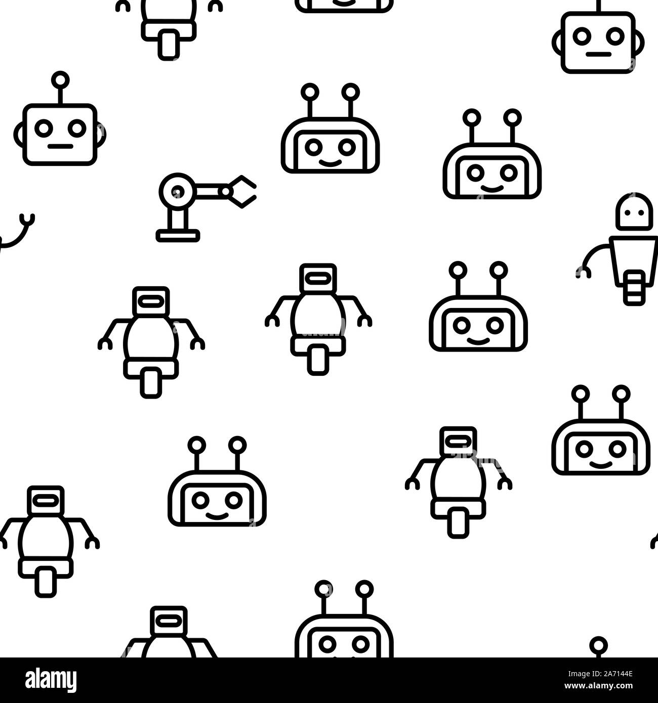 Elements of ai vector icons Black and White Stock Photos & Images - Alamy